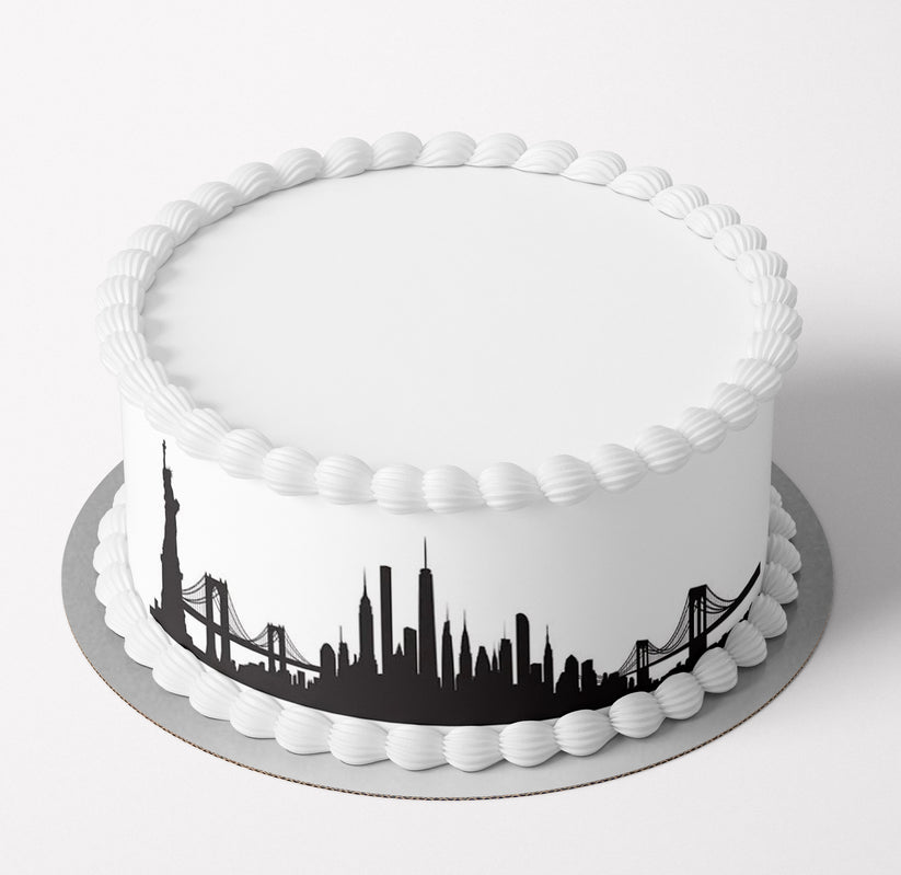 New York City Skyline Cake Wrap – Sugar Shoppe